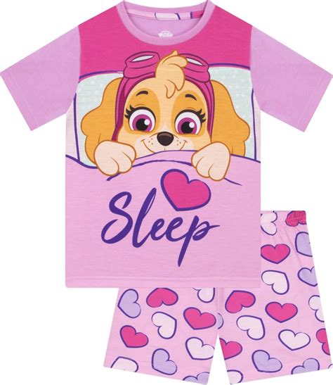 Paw Patrol Pajamas Girls Short Pajamas Skye Summer Pjs For Girls
