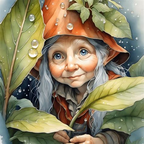 Female Garden Gnome Illustration