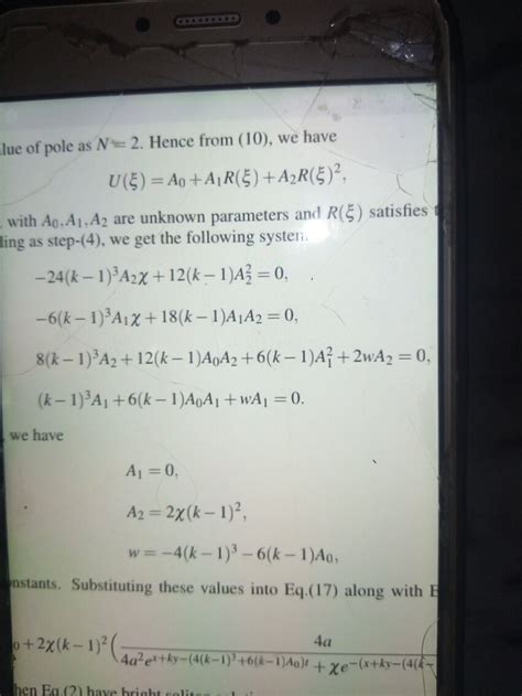 How We Find Unknowns From System Of Algebraic Eq Of Nonlinear Pds On