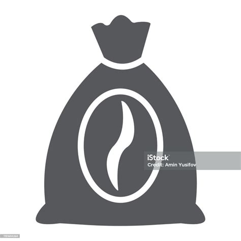 커피 가방 그림 문자 아이콘 커피와 음식 커피 패키지 기호 벡터 그래픽 흰색 바탕에 단색 패턴입니다 10에 대한 스톡 벡터 아트 및 기타 이미지 Istock