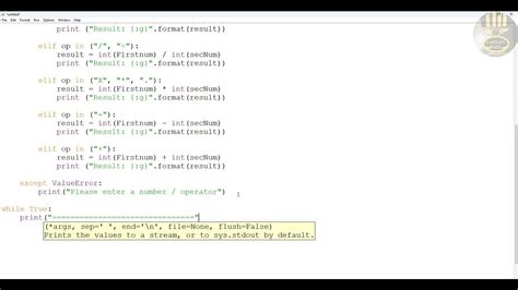 How To Create A Console Calculator In Python Youtube