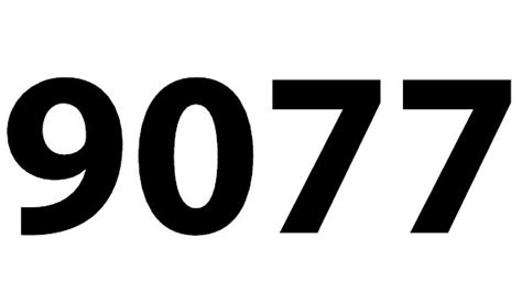 Zahl 9077