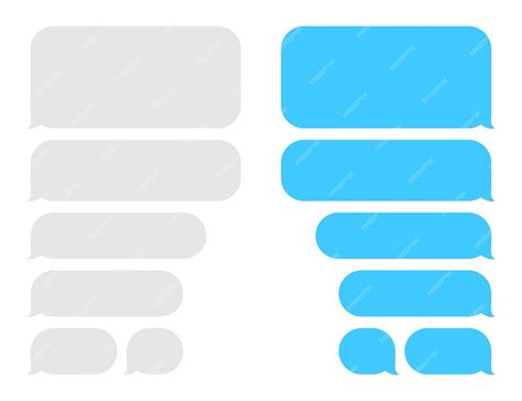 Premium Vector Chat Box Message Bubbles