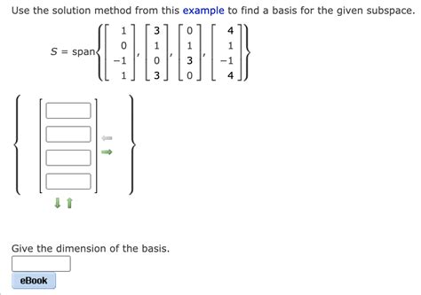 Solved Use The Solution Method From This Example To Find A Chegg