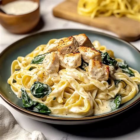 Easy Chicken Spinach Alfredo Pasta A Delicious Comfort Food