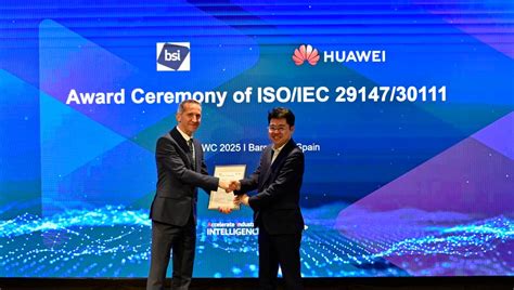 Huaweis Network Security Products Receive Prestigious Bsi… Huawei Datacom