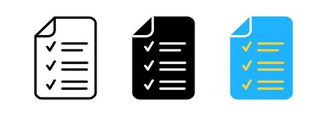 웹과 모바일을 위한 체크리스트 아이콘 얇은 선 현대적인 미니멀리즘 평면 디자인 흰색 배경에 벡터 어두운 회색 아이콘입니다 0명에 대한 스톡 벡터 아트 및 기타 이미지