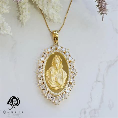 گردنبند نقره زنانه الزابت ورساچ مدل Mi A11 T نقره حامدی