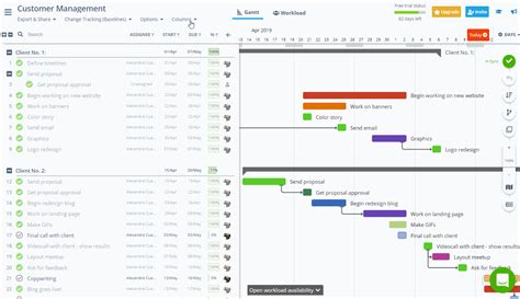Instagantt Delete Tasks Filter And Sort
