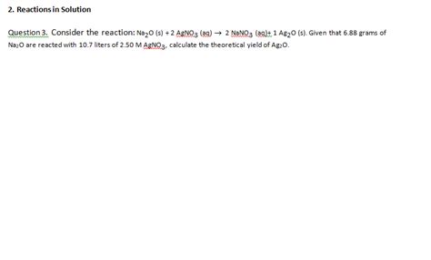 Solved Calculating The Amount Of A Reactant Required To Chegg