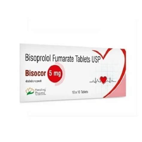 Bisocor 5 Mg Bisoprolol Fumarate At ₹ 155 Strip Bisoprolol Tablet In