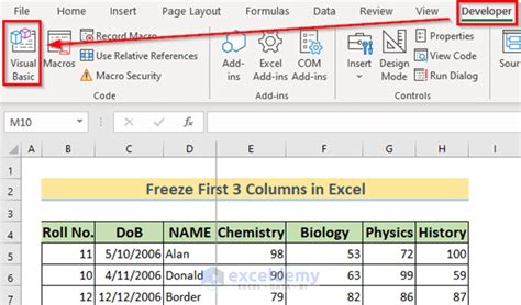 How To Freeze First 3 Columns In Excel 4 Quick Ways Exceldemy