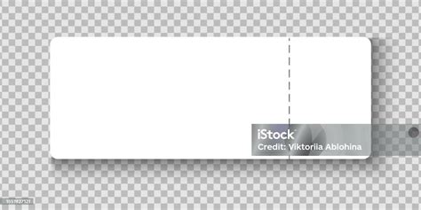 빈 이벤트 티켓 복권 또는 전단지 템플릿입니다 비행기 콘서트 영화관 박물관 축제 극장 투명한 배경에 전시회를 위한 흰색 입장권 모형 티켓에 대한 스톡 벡터 아트 및 기타