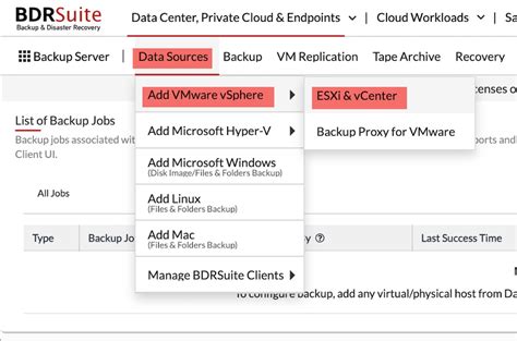 bdrsuite step by step configuration backup and recovery guide for