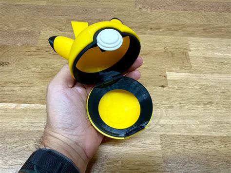 Pikachu Ball Pokemon Pokeball Functional Free 3d Print Model Makerworld