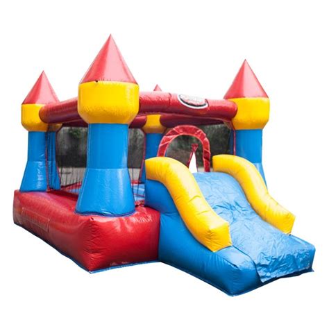 Rainbow Palace Bouncy Castle Carnival Wiz