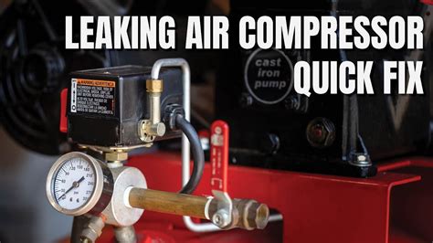 Fixing A Leaking Air Compressor - YouTube