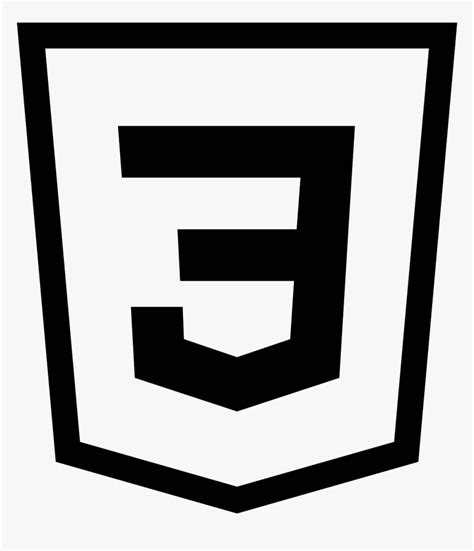 Css Logo Black And White Png Transparent Png Transparent Png Image Pngitem