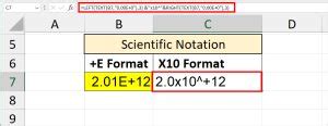 How To Use Scientific Notation In Excel