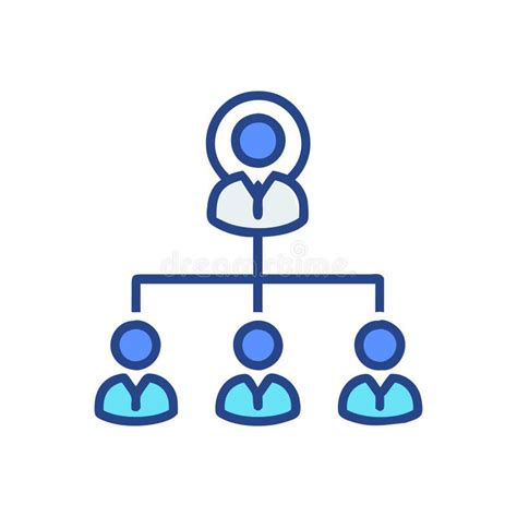 Dynamic Corporate Governance Structure Icon Stock Vector Illustration