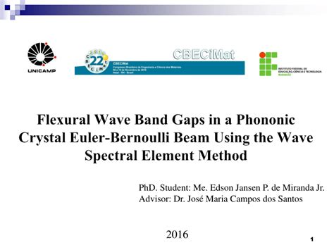 Pdf Flexural Wave Band Gaps In A Phononic Crystal Euler Bernoulli Beam Using The Wave Spectral