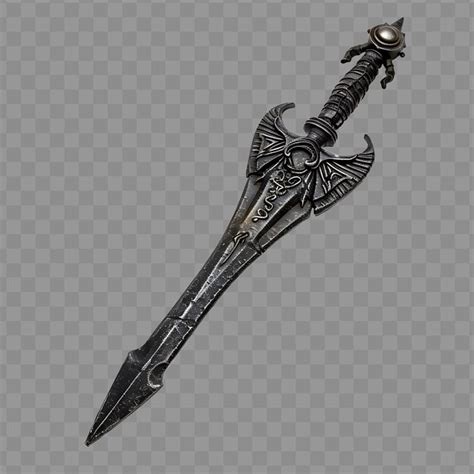 Premium Psd Cursed Dagger Of The Assassin Made From Black Steel And