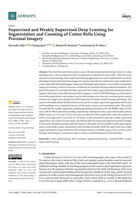 Pdf Supervised And Weakly Supervised Deep Learning For Segmentation