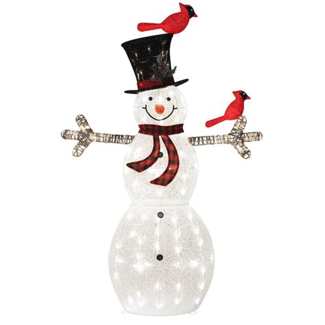 Snowman Christmas Yard Decorations The Home Depot