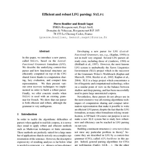 Efficient And Robust Lfg Parsing Sxlfg Acl Anthology