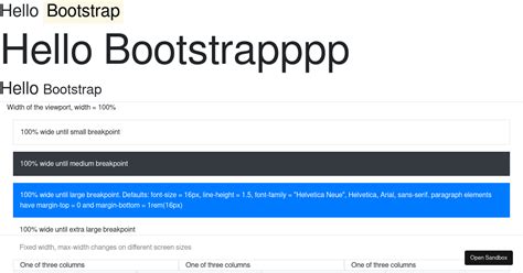 Bootstrap Practice Forked Codesandbox