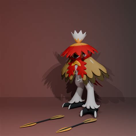 3d File Pokemon Decidueye Hisuian Archéduc De Hisui 🐉・3d Print Model To