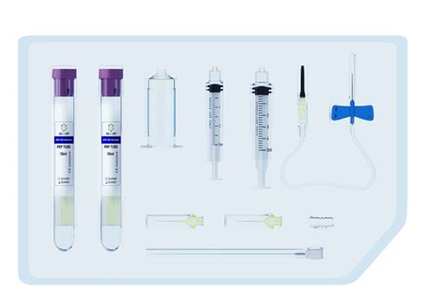 Prp Kit With Activator For Cosmetic Prp Kit Prp Tube Platelet Rich Plasma Needle Cannula