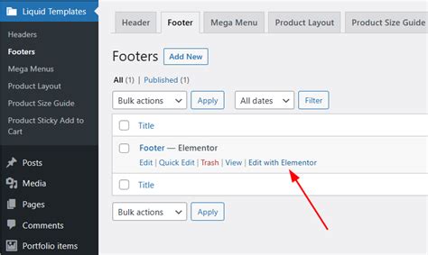 Hub Elementor How To Enable Sticky Footer Liquidthemes Knowledge Base