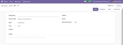 Services In Odoo 16 Fleet Management App Odoo V16 Community Edition Book