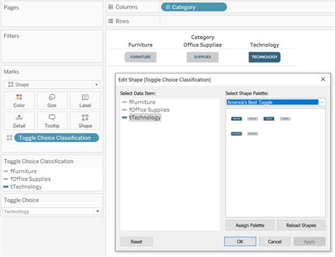 How To Make Americas Best Toggle In Tableau
