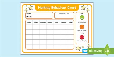 Monthly Reward Chart Easy To Print Twinkl Teacher Made