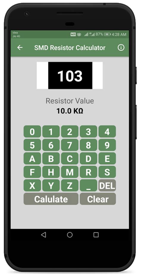 resistor color code and smd code calculator apk pour android télécharger