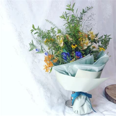 Hrd 국비지원 오면꽃예술학원 강남점 유러피언 꽃다발 부케1회차 수업 네이버 블로그