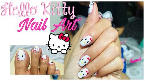 Hello Kitty Toe Nail Art