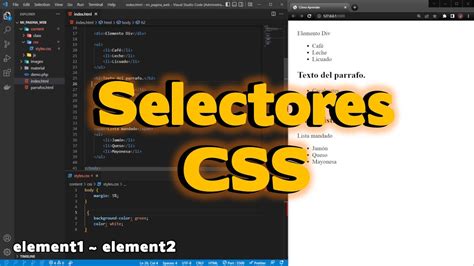 Selectores CSS APRENDE A Usarlos Con EJEMPLOS YouTube