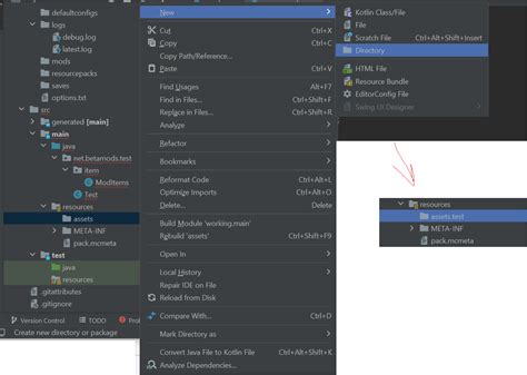 can t create a subfolder properly r intellijidea