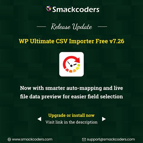 smackcoders wp ultimate csv importer free v7 26 is here 🎉 here s
