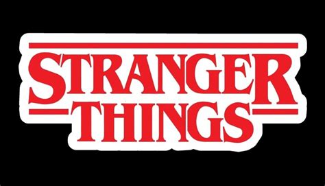 Stranger Things Series Quality Logo Sticker Decal Vinyl 5x2 Inch Indoor