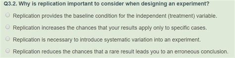 [solved] q3 2 why is replication important to consider w