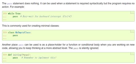 Why Does Python Have The Pass Statement By 豌豆花下猫