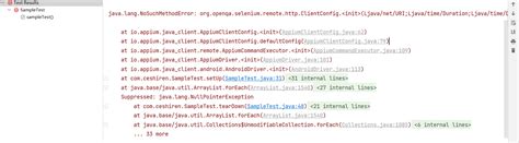 Appium运行问题 “类文件具有错误的版本550，应为520” “找不到leniumrotatable的类
