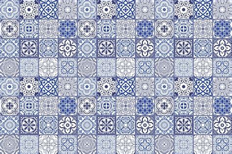 Floral Seamless Mosaic Tile Vector Premium Pattern Collection