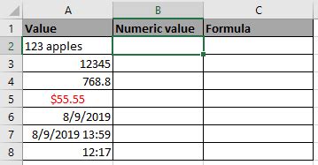 How To Use The Excel VALUE Function