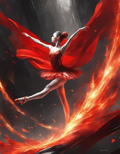 Flame Ballerina Ai Generated Artwork Nightcafe Creator