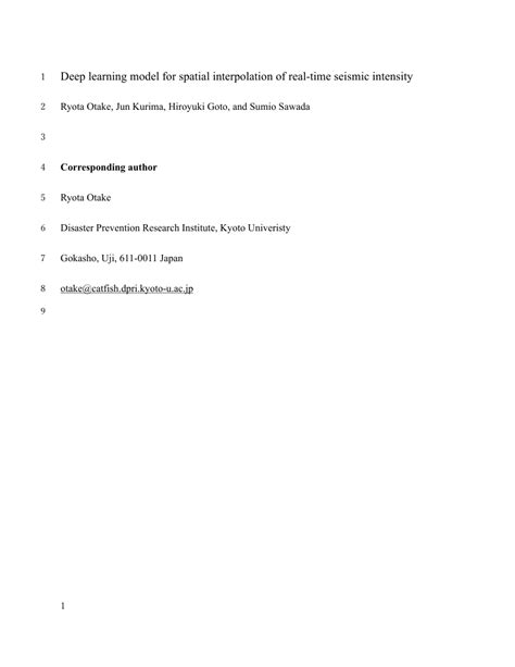 pdf deep learning model for spatial interpolation of real time